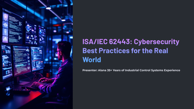 ISA/IEC 62443 Implementation Guide: Industrial Cybersecurity Best Practices